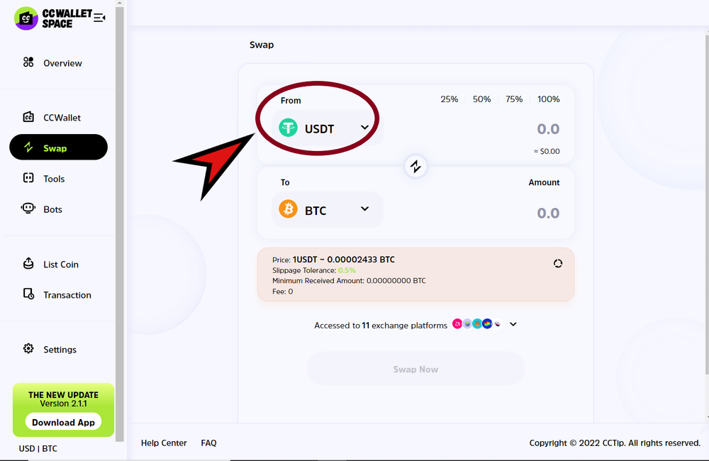How To Easily Swap Crypto Assets in Your Wallet?